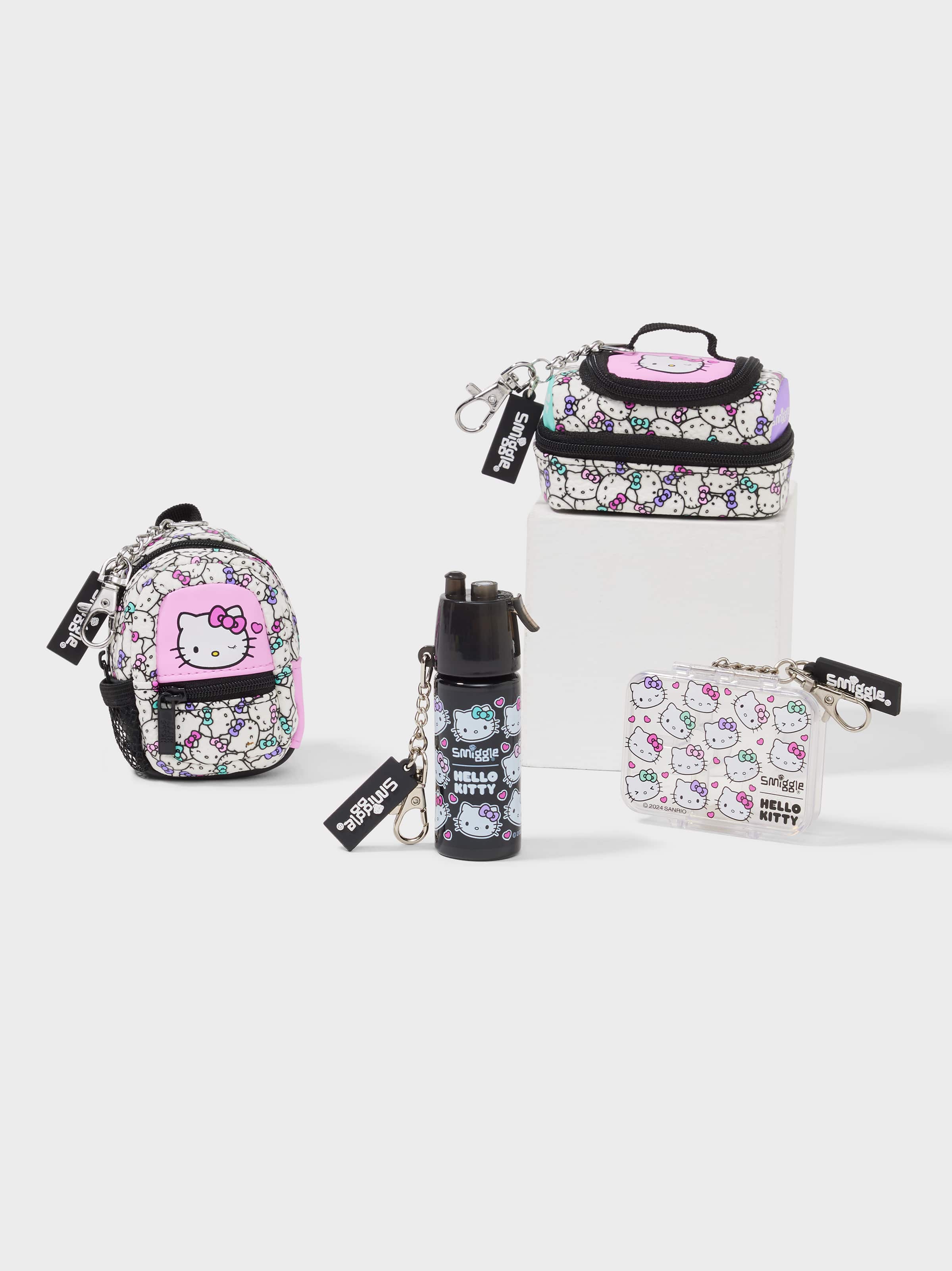 Hello Kitty 4 Piece Mini Collectable Keyring Bundle - Smiggle Online